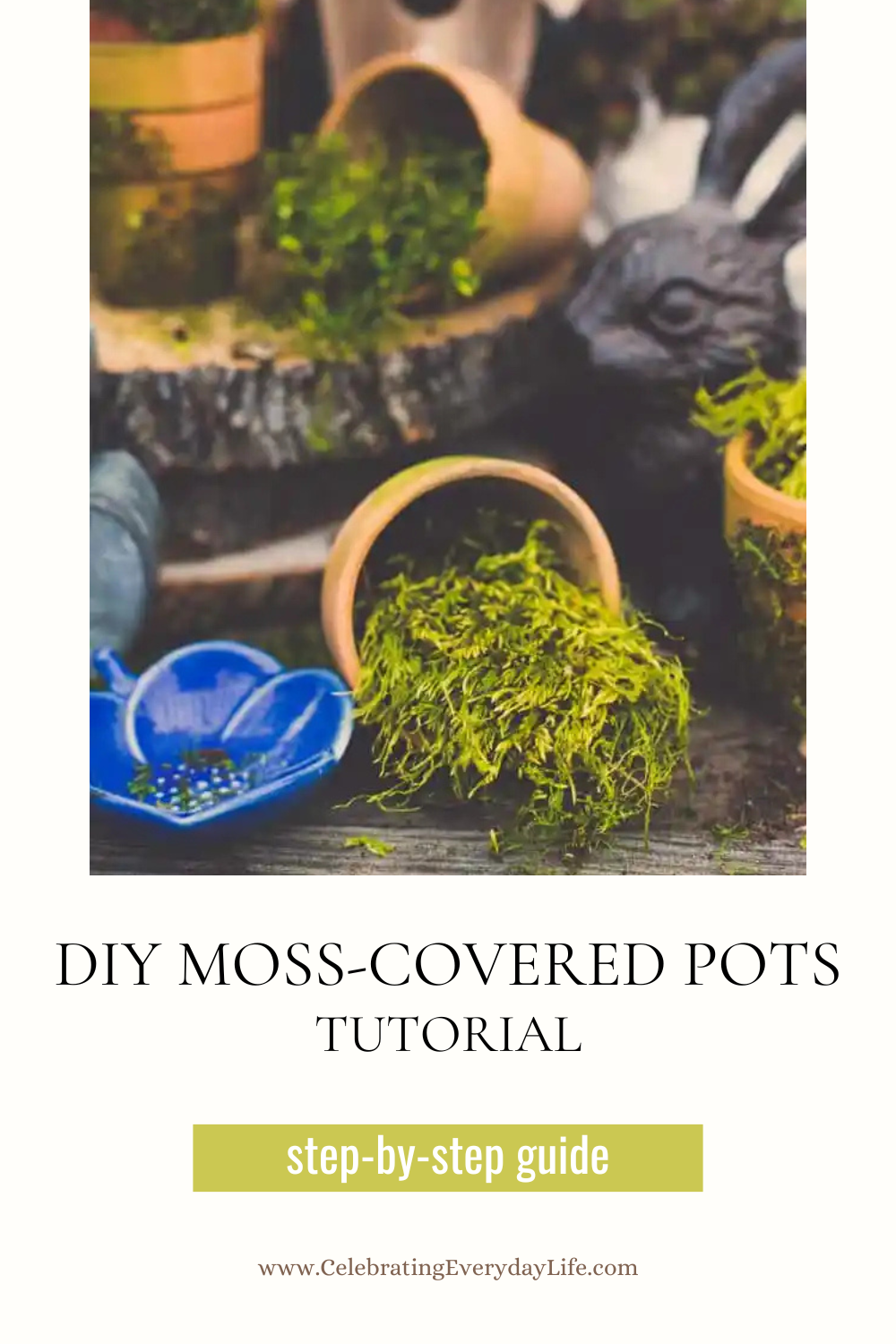 DIY Moss-Covered Pots Tutorial: Step-by-Step Guide for Vintage Charm