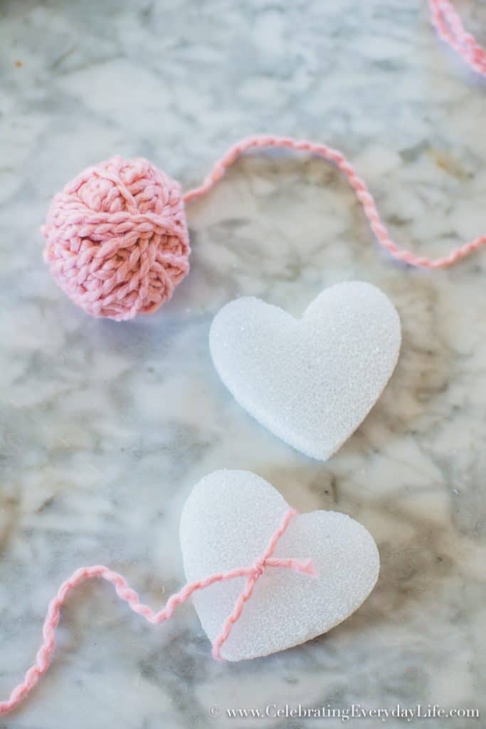 How to Make Easy DIY Yarn Hearts