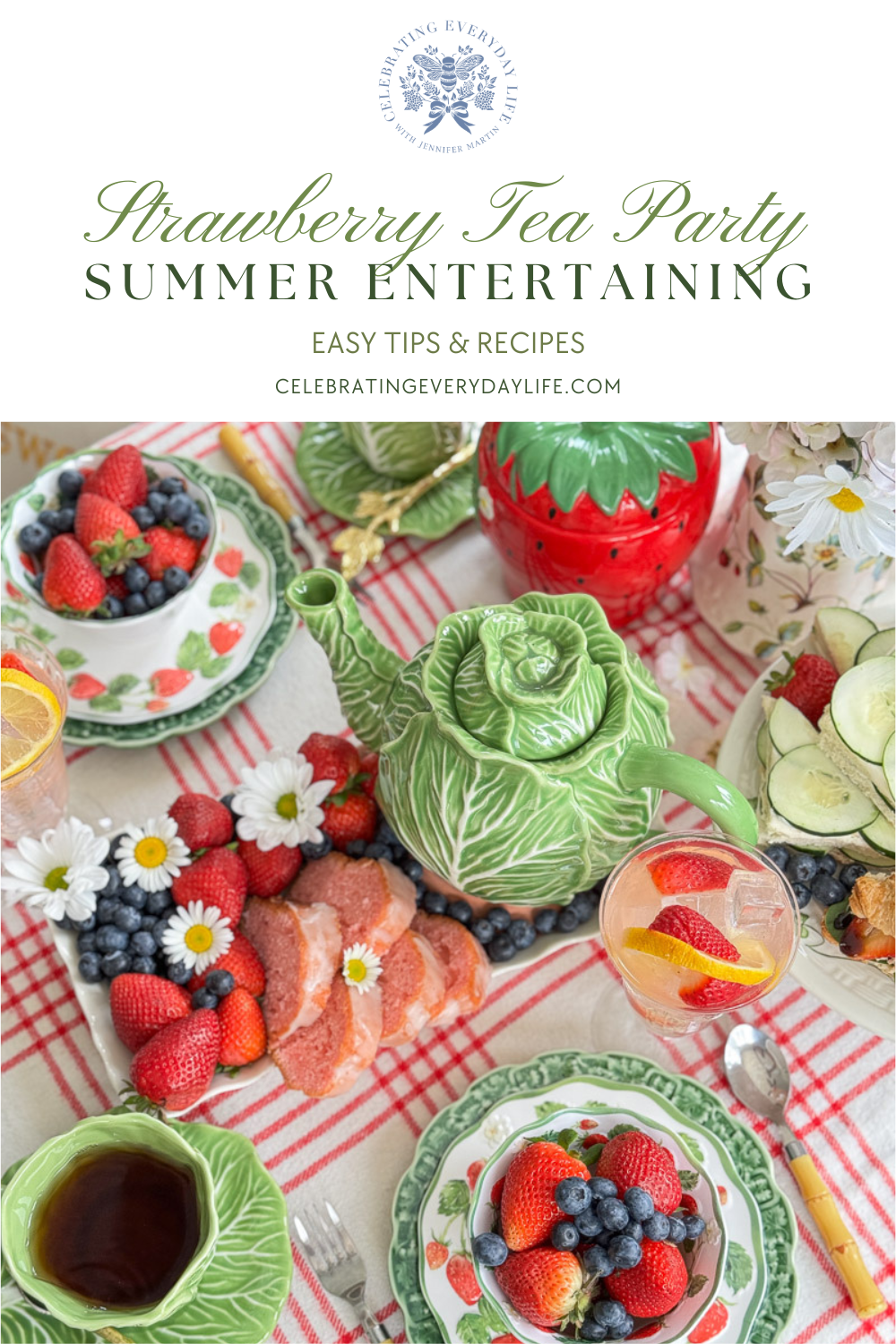 Strawberry Tea Party Ideas for Summer Entertaining